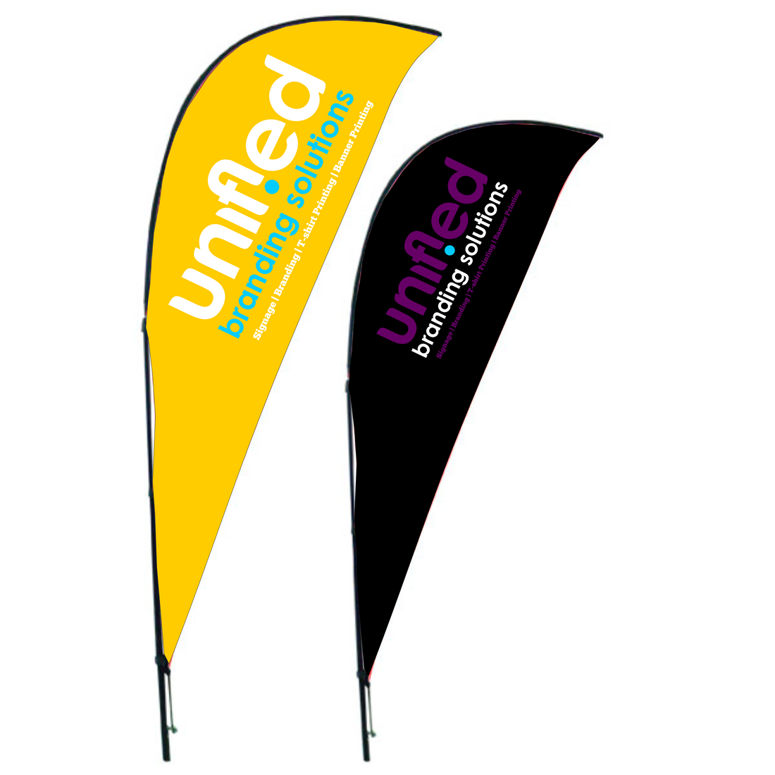 Teardrop Banners / Teardrop Flags – Unified Branding Solutions