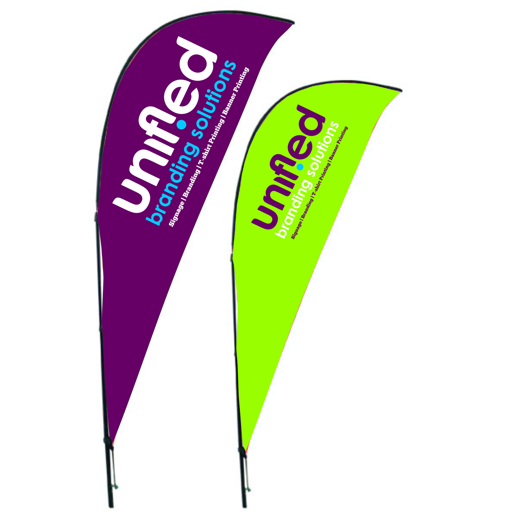 Teardrop Banners / Teardrop Flags – Unified Branding Solutions